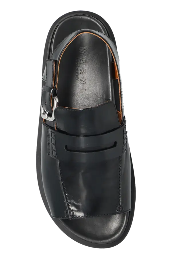 Marni Leather Sandals - Black
