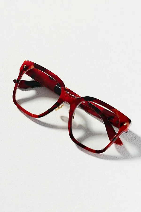 PEEPERS Piper Square Readers - Red Pattern
