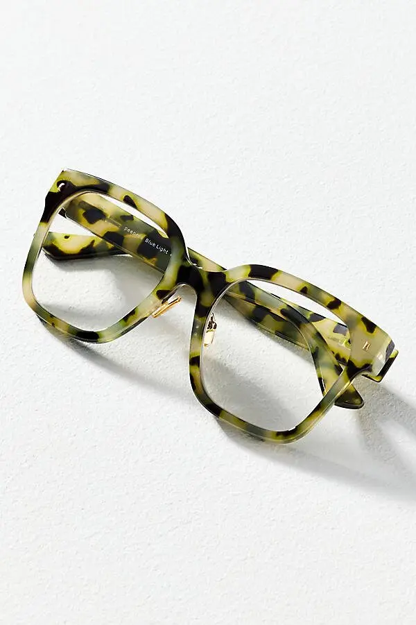 PEEPERS Piper Square Readers - Yellow Chai