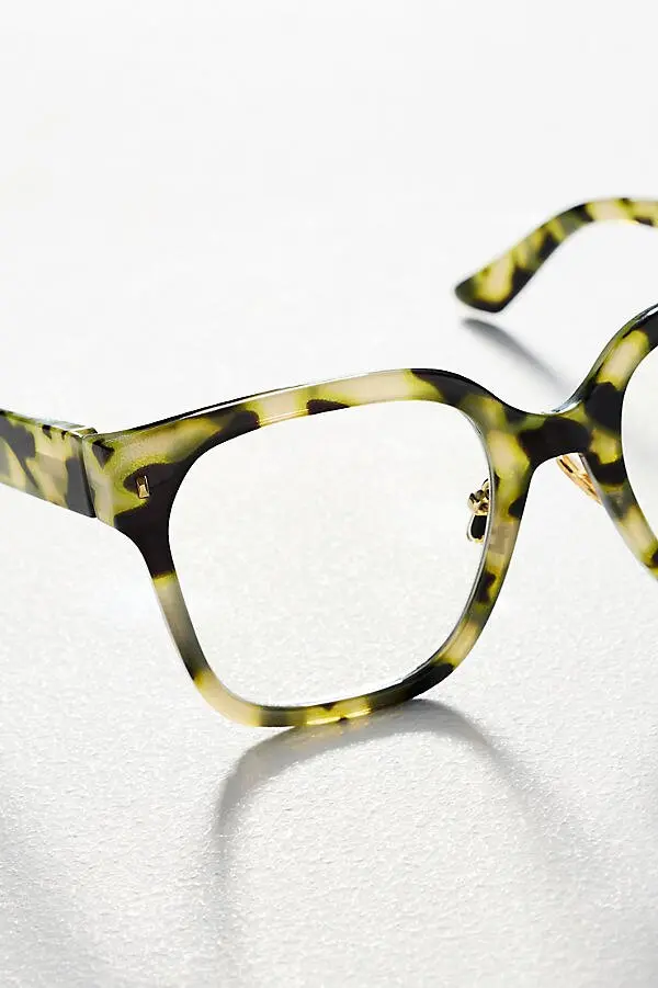 PEEPERS Piper Square Readers - Yellow Chai