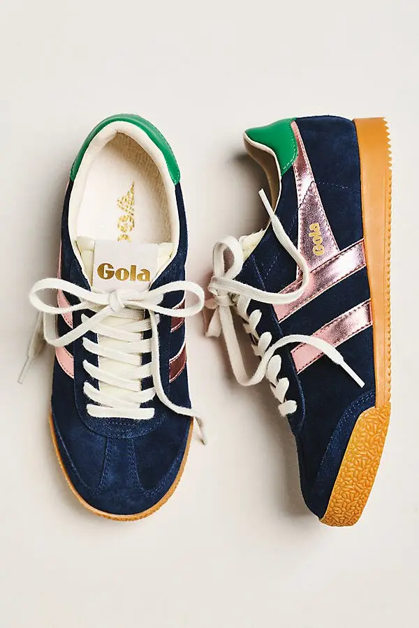 Gola Elan Glitz Sneakers - Navy/pink/emerald