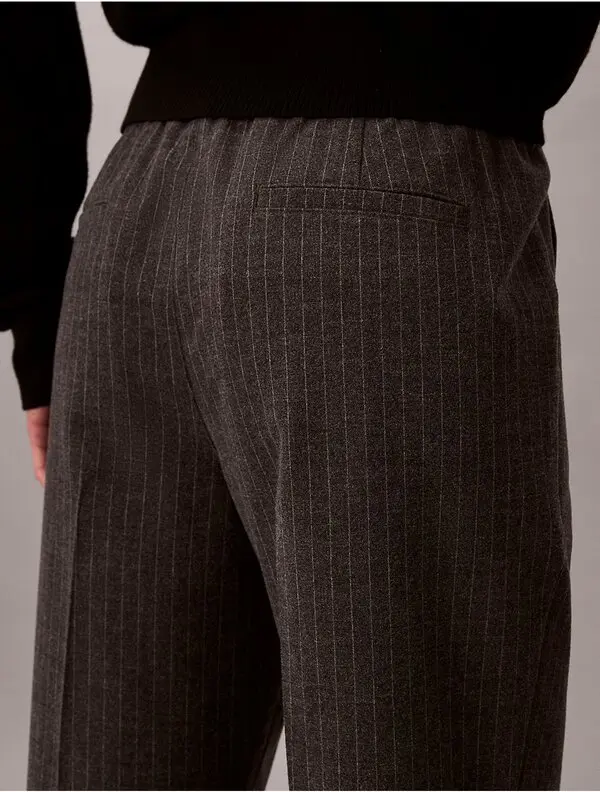 Calvin Klein Stripe Tapered Ankle Trousers