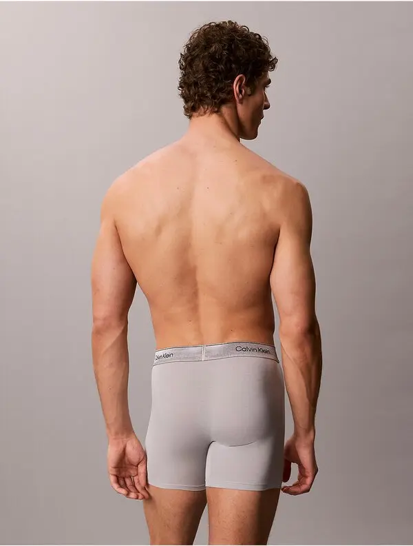 Calvin Klein Icon Cotton Stretch Shine Boxer Brief - Harbor Mist