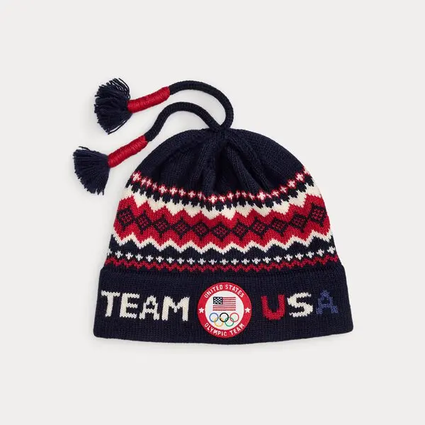 Ralph Lauren Team Usa Closing Ceremony Beanie - Navy Combo