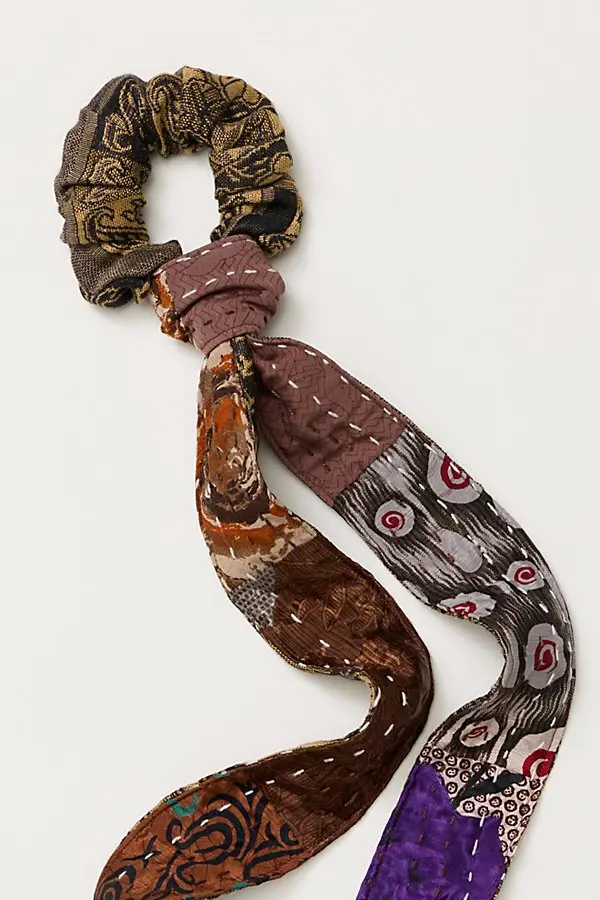 CURRIED MYRRH One Of A Kind Pony Scarf - Chocolate