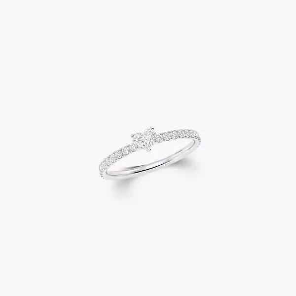 Graff Foufou Heart Shape Diamond Ring - White Gold