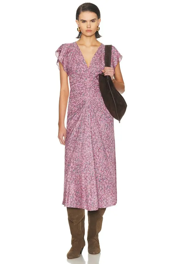 Isabel Marant Lyndsay Midi Dress - Pink