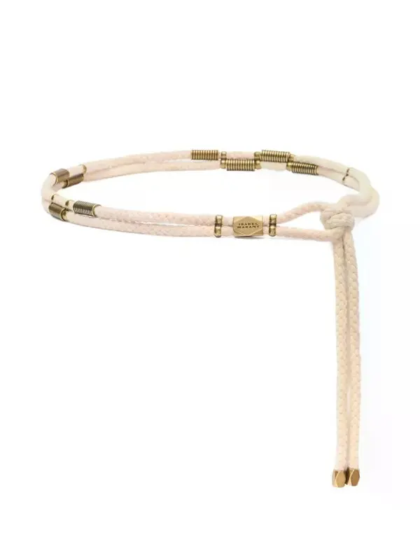 Isabel Marant Sayka Rope Belt - Neutrals
