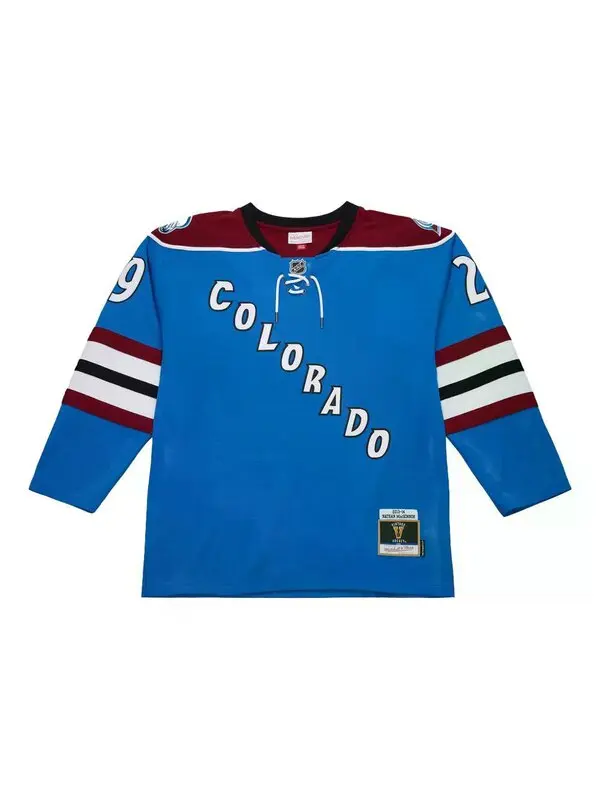 Mitchell & Ness X Nhl Colorado Avalanche 2013-14 Nathan Mackinnon T-shirt - Blue
