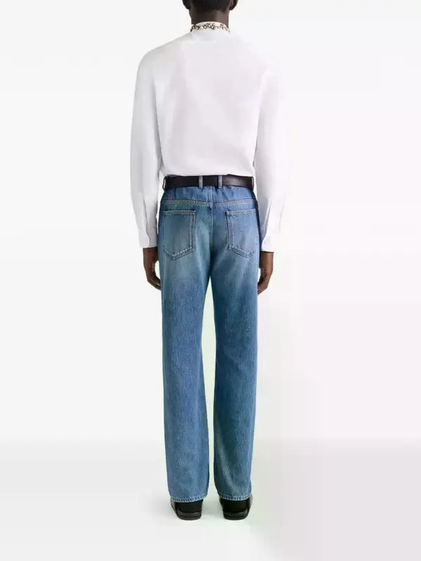 Givenchy Flared Trousers With Visible Stitching