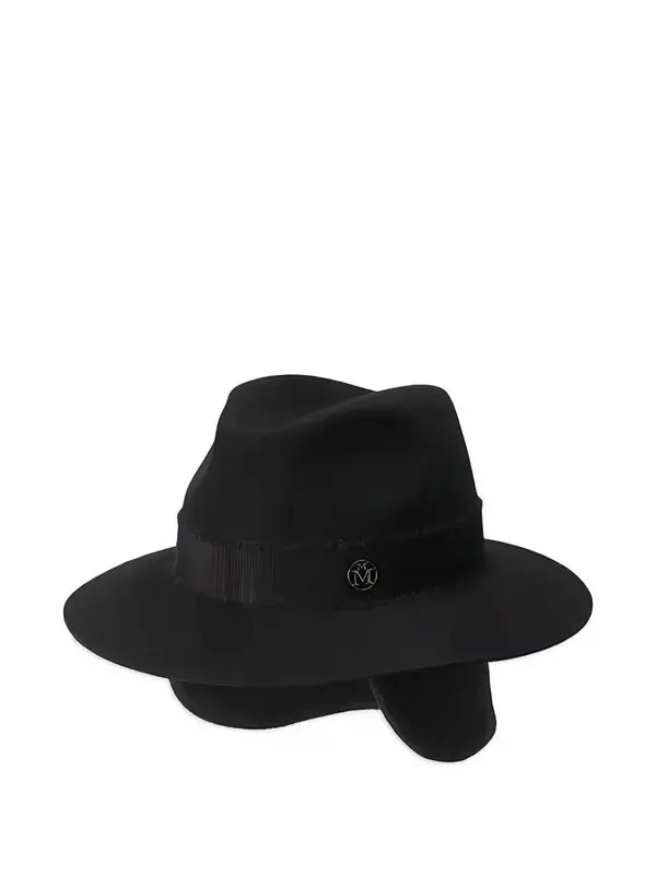 MAISON MICHEL Henrietta Ribbon-trim Hat - Black
