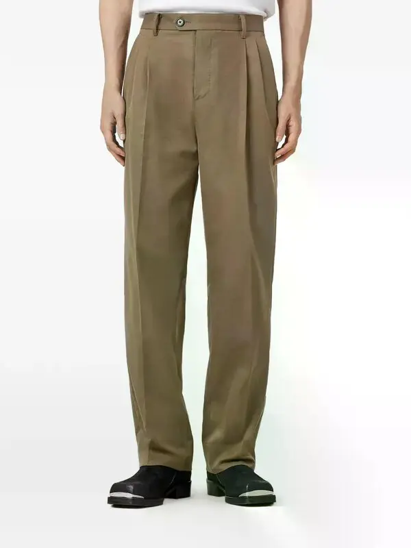 ALLSAINTS Tallis Pleated Trousers - Brown