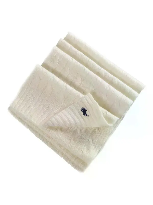 Polo Ralph Lauren Logo-embroidered Scarf - Neutrals