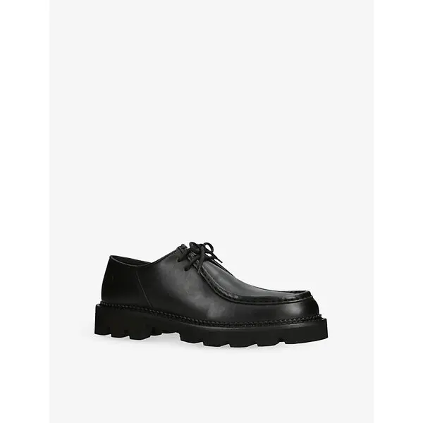 COLLEGIUM Moc-toe Leather Derby Shoes
