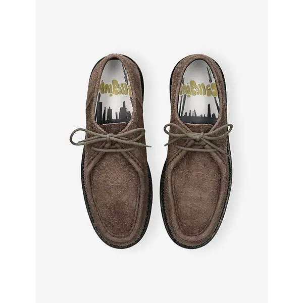 COLLEGIUM Moc-toe Suede Derby Shoes