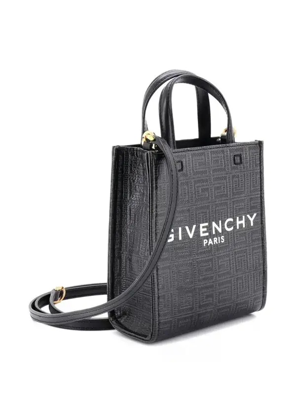 Givenchy Vertical G-4g Coated Canvas Mini Tote Bag - Black