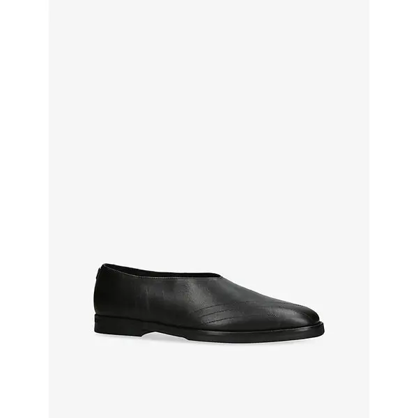 COLLEGIUM Aether Leather Slip-on Loafers - Black