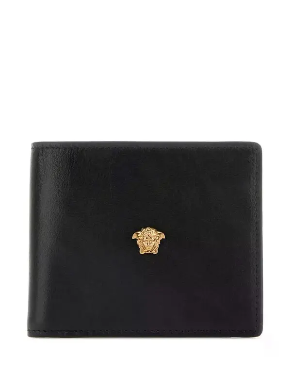 Versace La Medusa Leather Wallet - Black