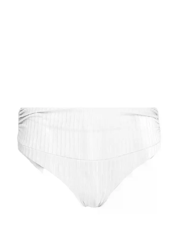 Melissa Odabash Bel Air Gathered Bikini Bottoms - White