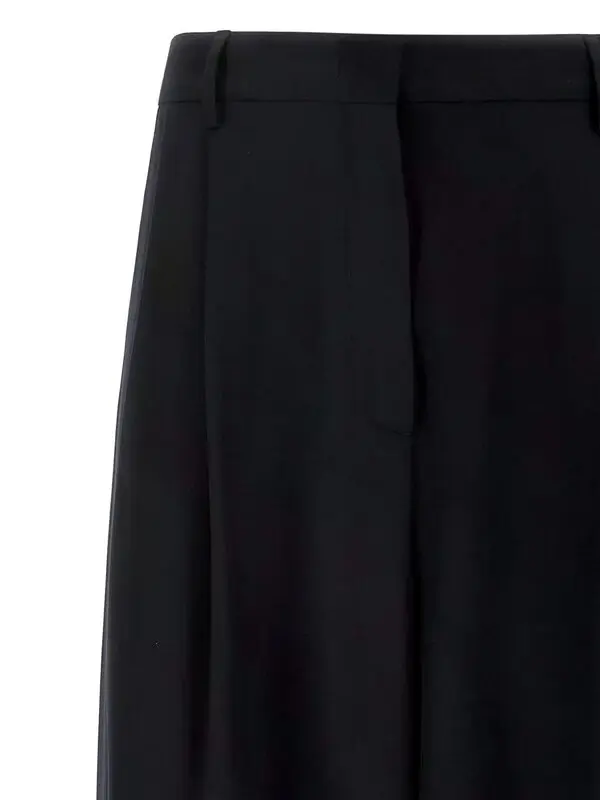 Fabiana Filippi Pleated Wide-leg Trousers - Blue