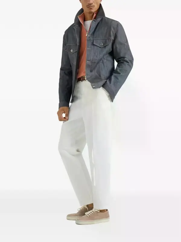 Brunello Cucinelli Half-zip Cashmere Sweater - Orange
