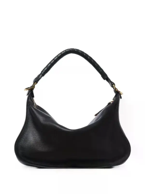 Chloé Small Marcie Leather Shoulder Bag - Black