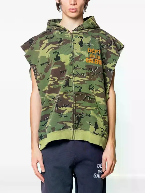 GALLERY DEPT. Zip-up Camo-print Hoodie