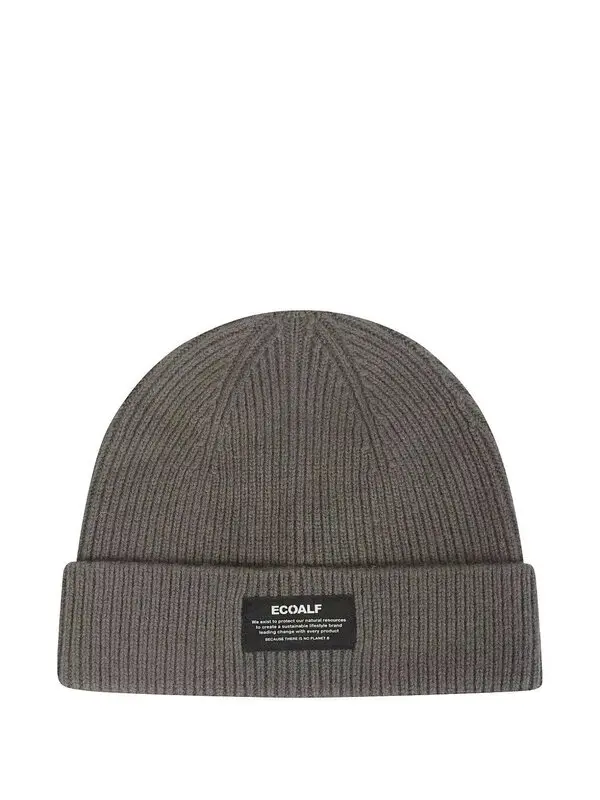 ECOALF Ribbed Wool Beanie - Grey