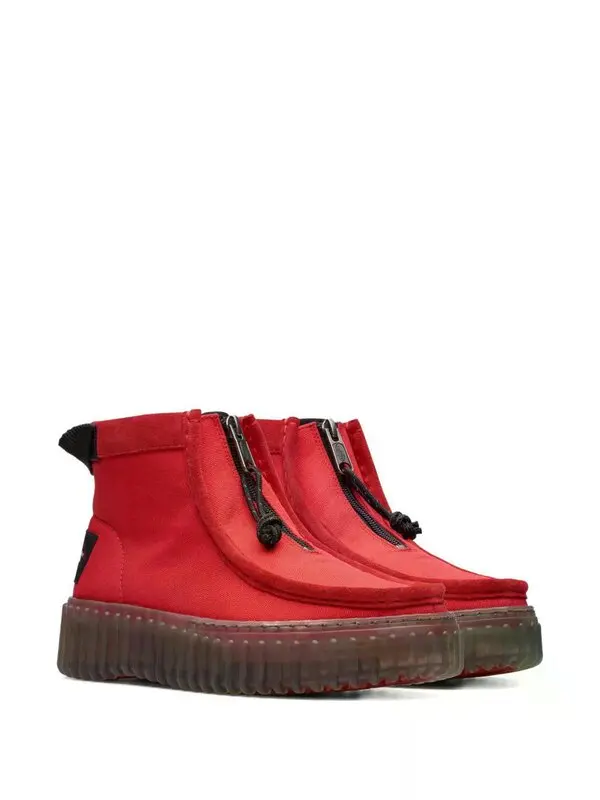 Clarks X Eastpak Torhill Zip Boots - Red
