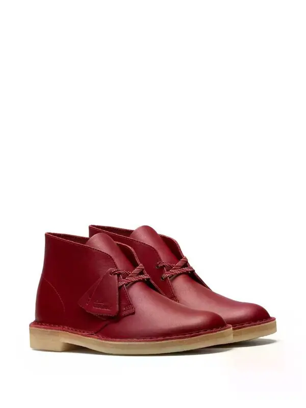 Clarks Lace-up Desert Boots - Red