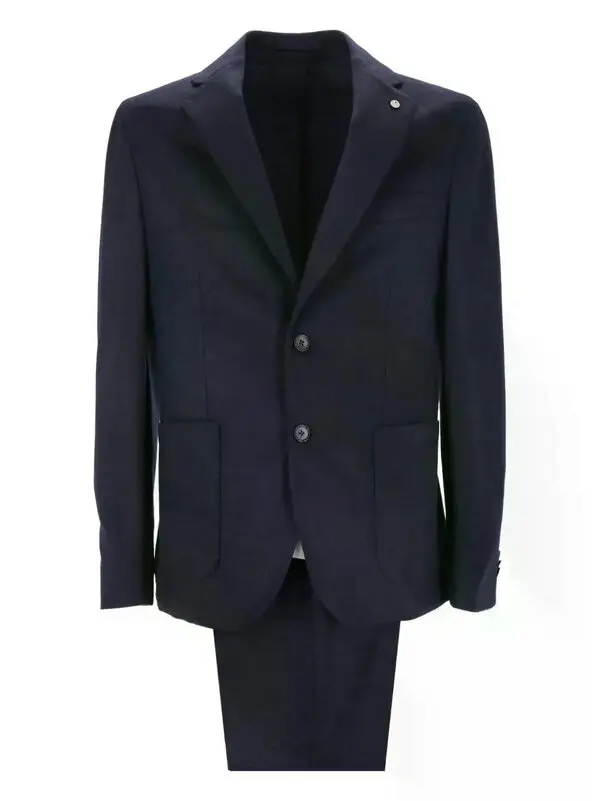 L.B.M. 1911 Single-breasted Wool Suit - Blue