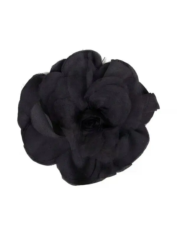 ALINA Flower Pin - Black