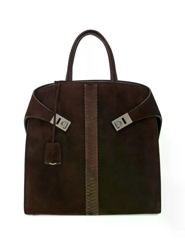 FERRAGAMO Hug Tote Bag - Brown