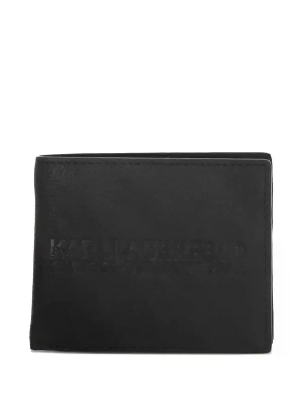 Karl Lagerfeld Logo Bi-fold Wallet - Black