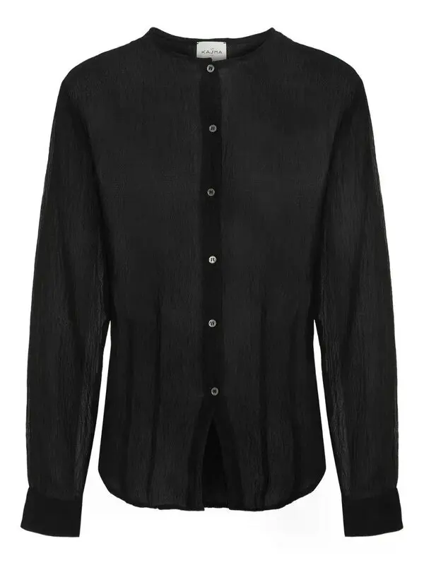 Le Kasha Buttoned Long-sleeve Blouse