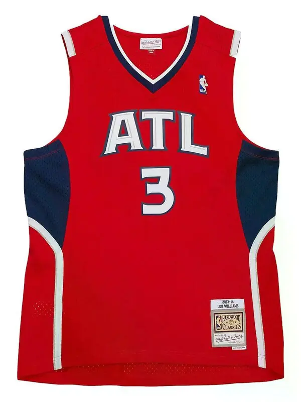 Mitchell & Ness Lou Williams Atlanta Hawks 2013-14 Jersey - Red