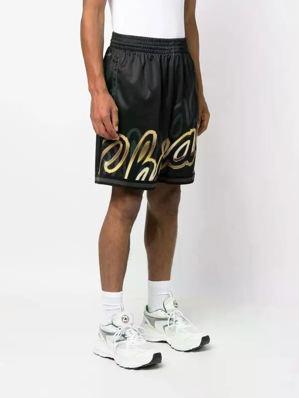 Mitchell & Ness Logo-print Track Shorts