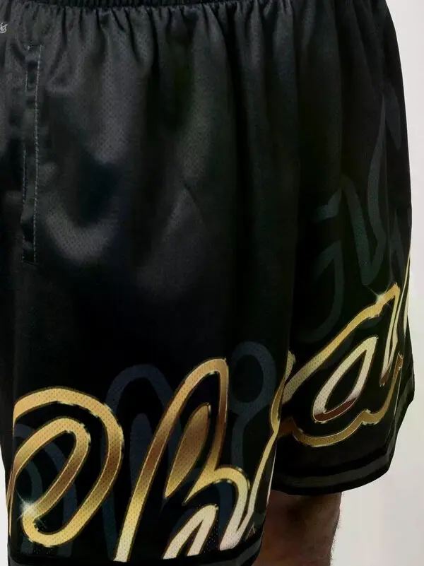 Mitchell & Ness Logo-print Track Shorts