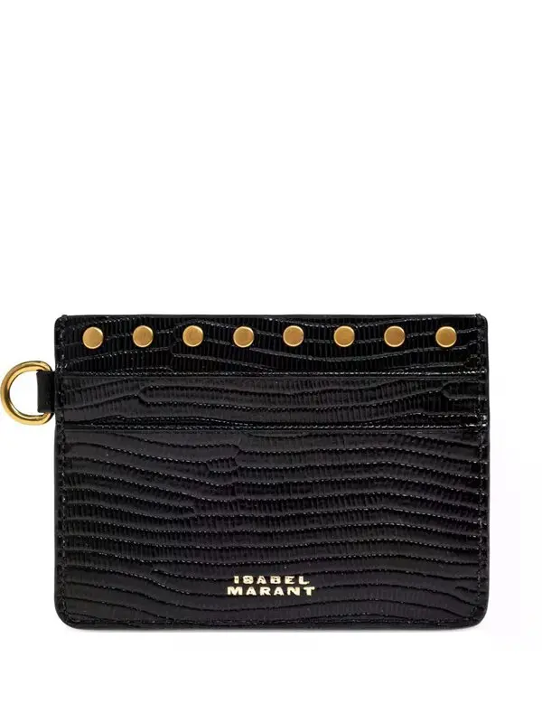 Isabel Marant Studded Card Holder - Black