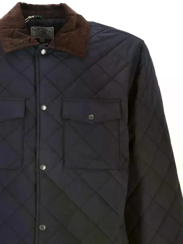 MC2 SAINT BARTH Quilted Jacket With Corduroy Collar