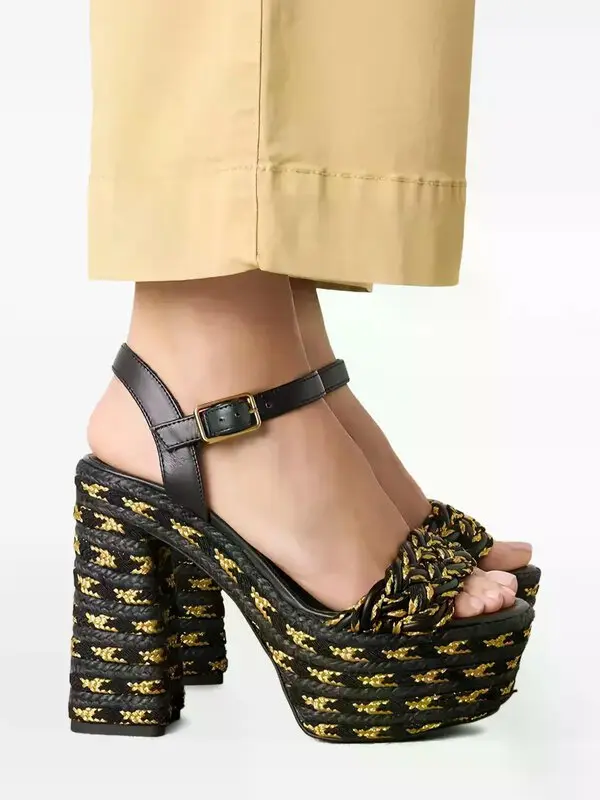 CastaÑer Anne Woven Platform Sandals