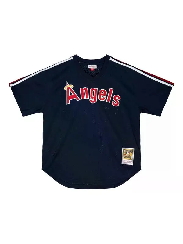 Mitchell & Ness Mlb Angels 1984 Reggie Jackson T-shirt - Blue