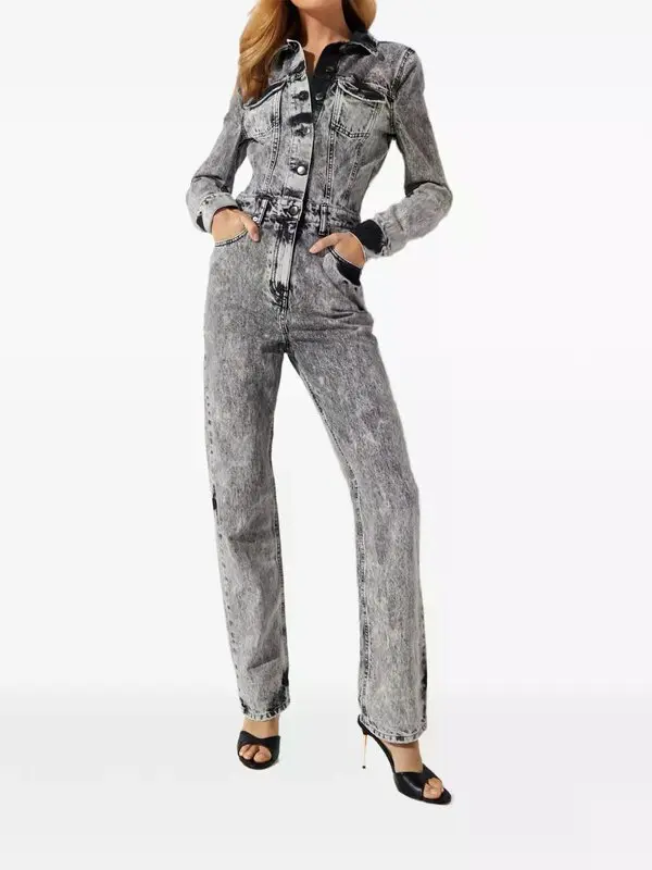 Retrofete Cora Buttoned Jumpsuit - Grey