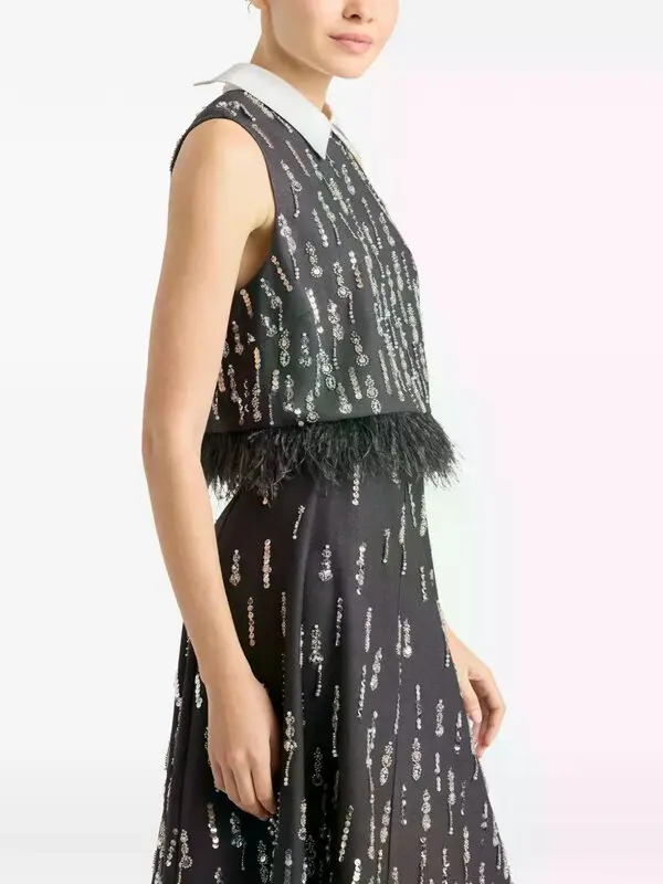 Cinq À Sept Selene Sequin Top