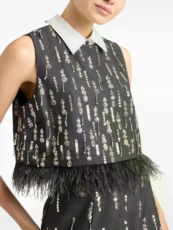 Cinq À Sept Selene Sequin Top