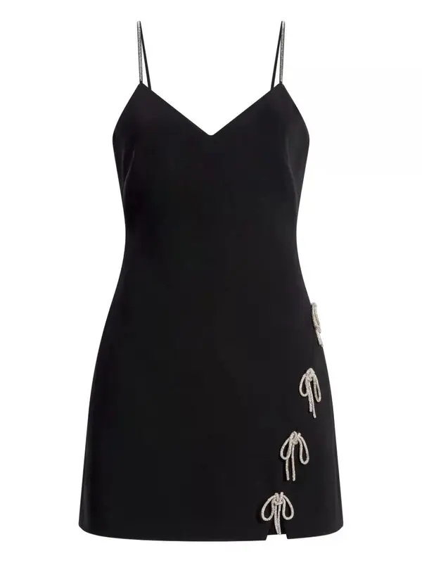 Cinq À Sept Corded Rhinestone Bow Rella Dress