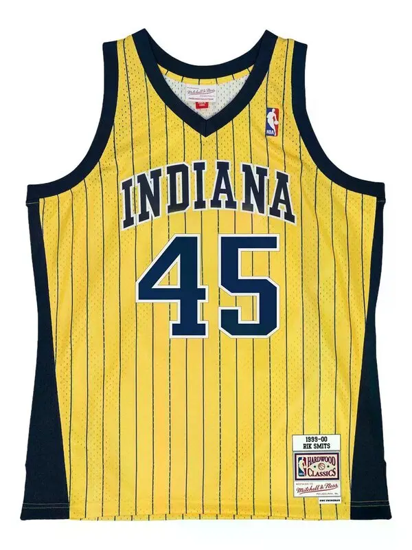 Mitchell & Ness Indiana Pacers Rik Smits Hardwood Classics Swingman Jersey - Yellow