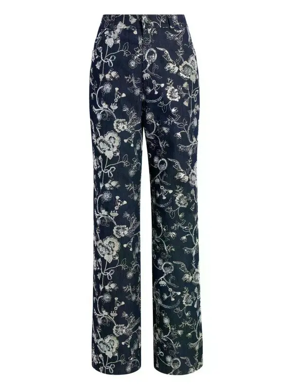 Cinq À Sept Nolita Embroidered Trousers