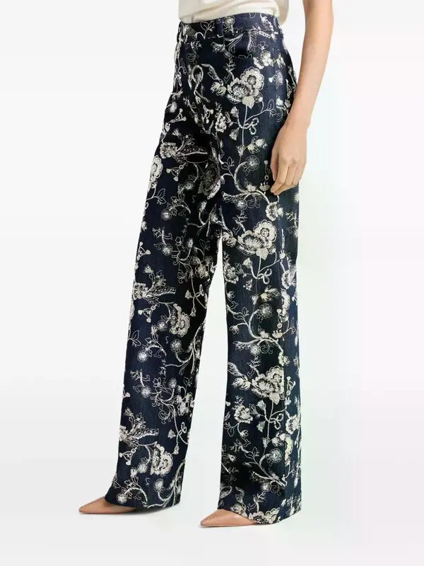 Cinq À Sept Nolita Embroidered Trousers