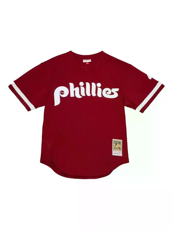 Mitchell & Ness Mlb Phillies 1991 Lenny Dykstra T-shirt - Red